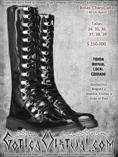 Botas Rockeras Metaleras Bogota Hebillas Taches Cremalleras Goticas ...